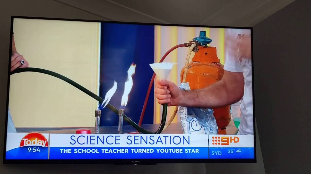 Jacob Strickling - Make Science Fun On TV - NINE TODAY SHOW - YouTube