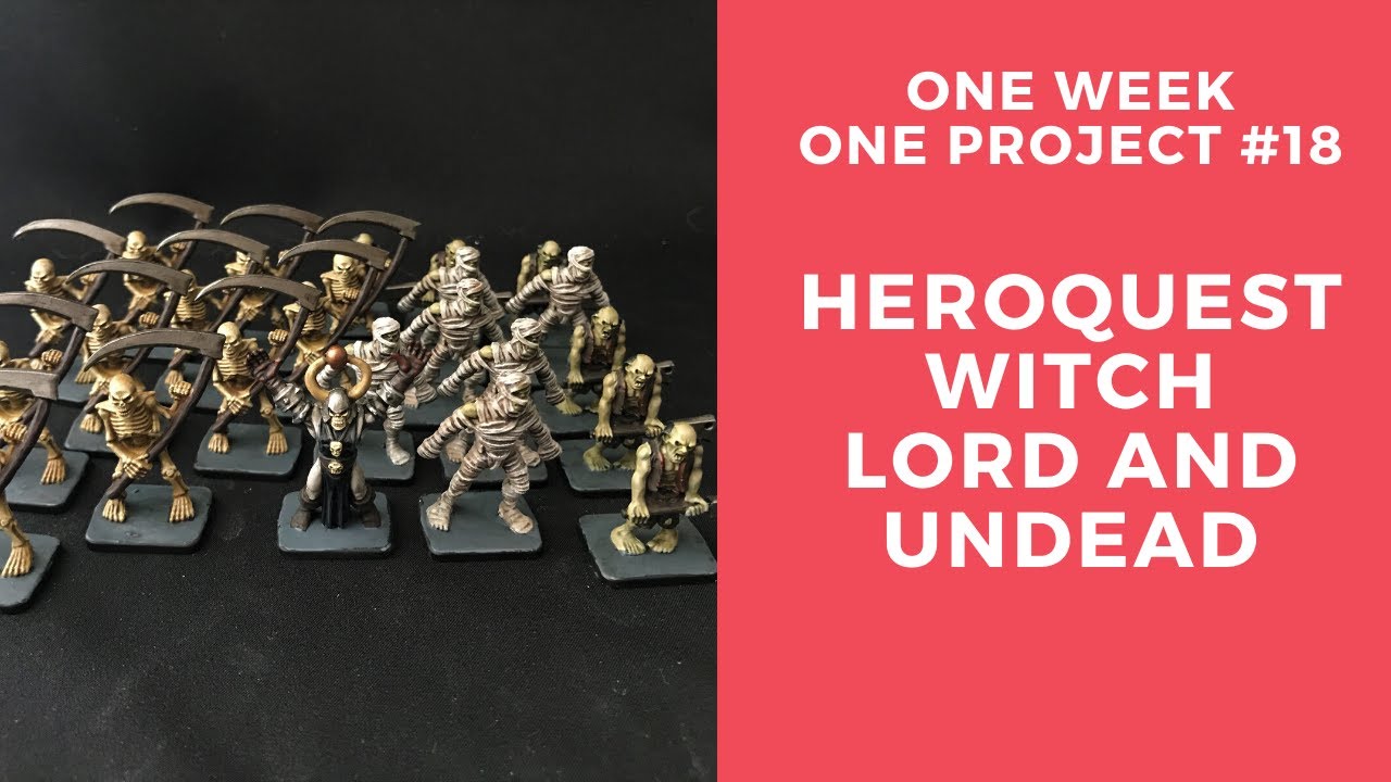 Heroquest Witch Lord and Undead - YouTube