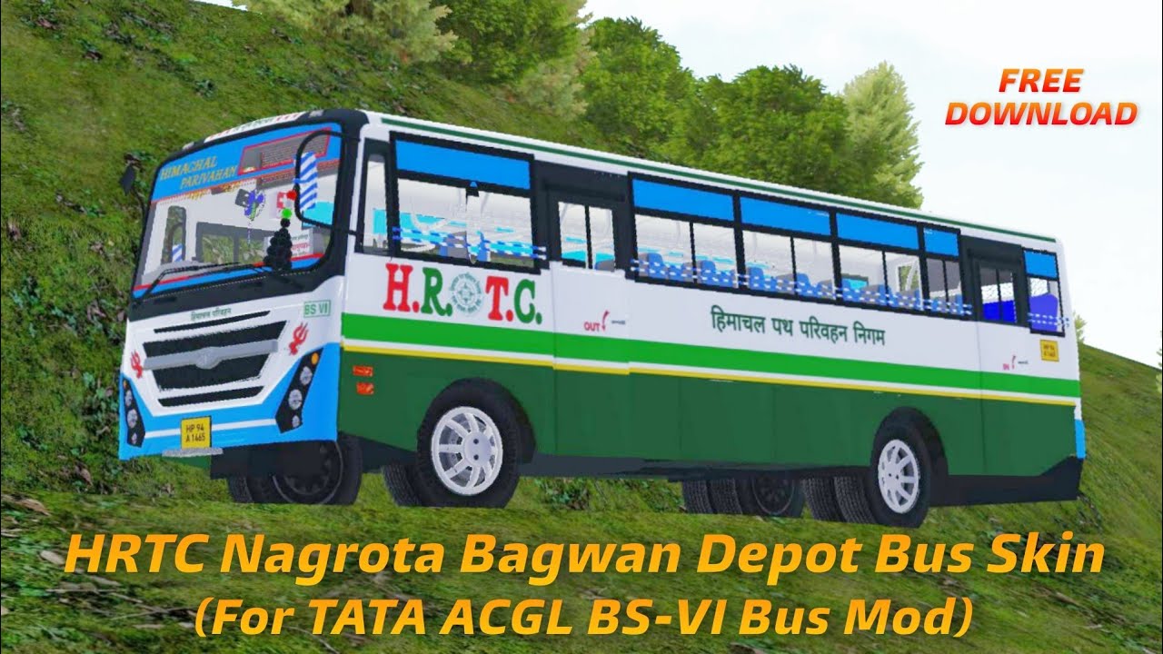 Download HRTC TATA ACGL BS6 Bus Mod For Bus Simulator Indonesia || HRTC ...