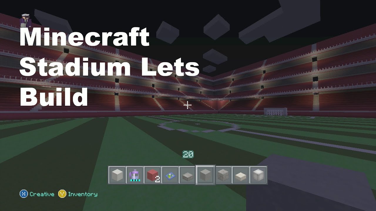 Minecraft Soccer Stadium Lets Build Part 1 - YouTube