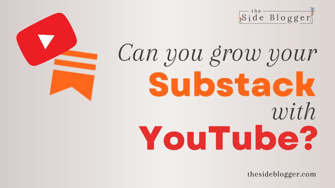 Can you grow Substack with YouTube? (An Experiment) - YouTube