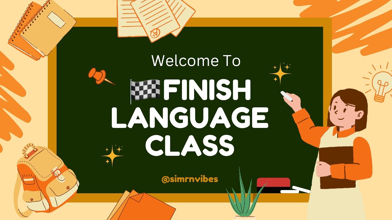 FINISH language class day 4 - YouTube