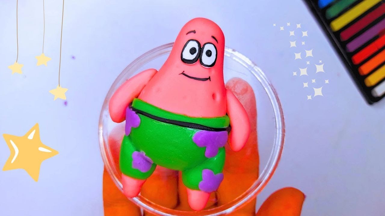 "How to Make Patrick Star with Clay / Doll Making with Clay / Easy ...
