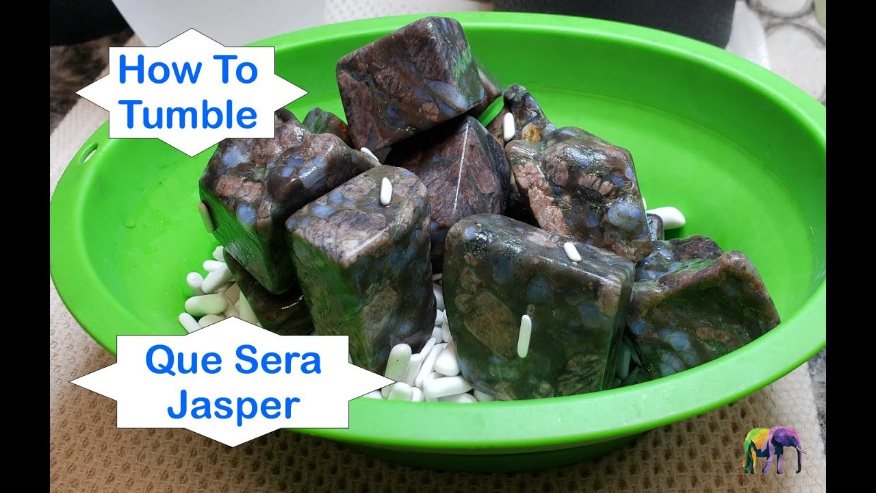 How to Rock Tumble Que Sera Jasper - YouTube