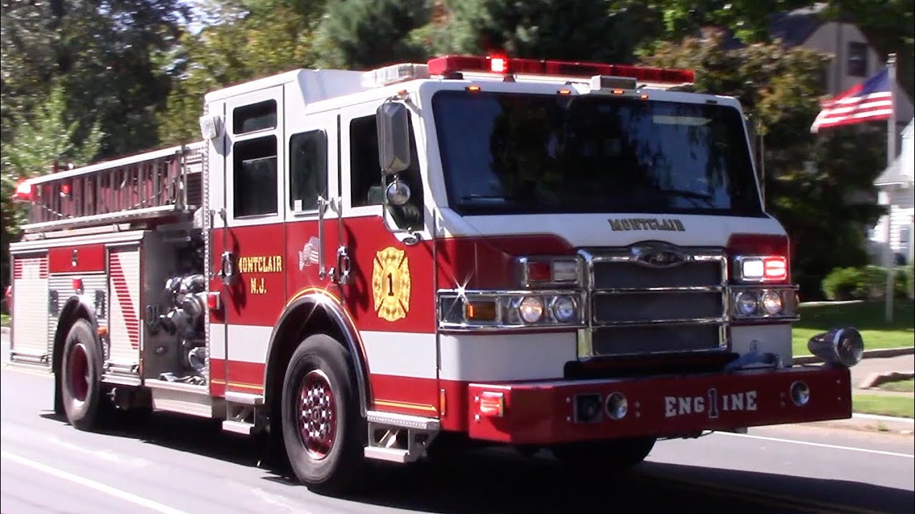 Montclair Fire Department Engine 1 And Car 4 Responding 10-17-18 - YouTube