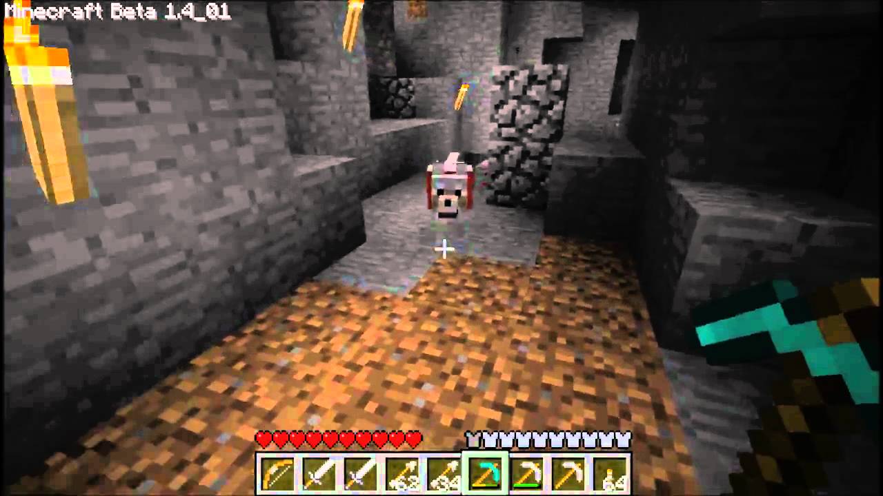 minecraft: vid 2 my mine update/my wolf dies :( - YouTube