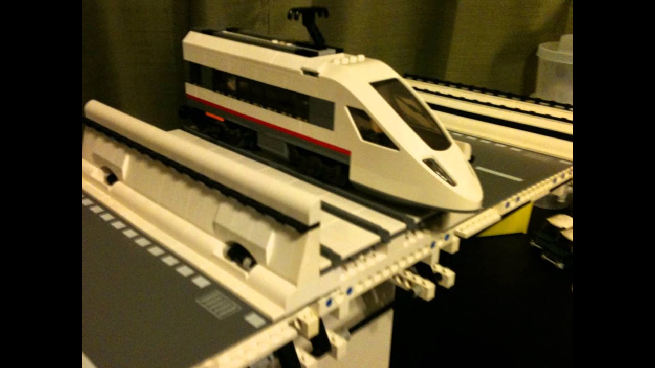 Lego Cable Stayed Bridge (Road Deck and Pylon) - YouTube