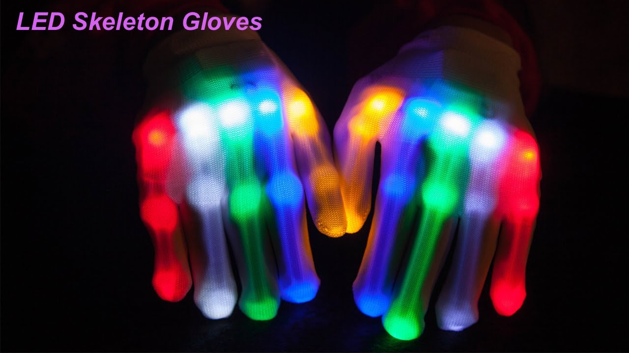 LED Skeleton Gloves - YouTube