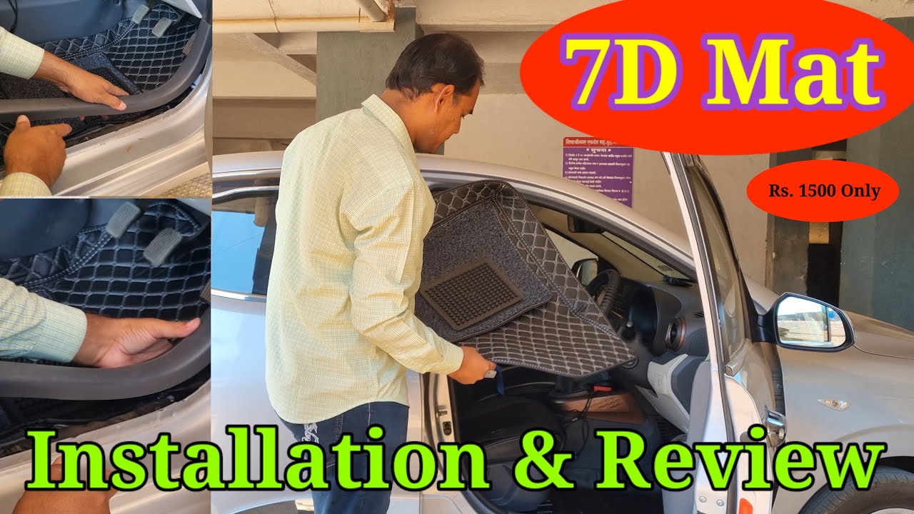 Leatherite 7D Mat For Hyundai Aura Car Accessories 7D Mat - YouTube