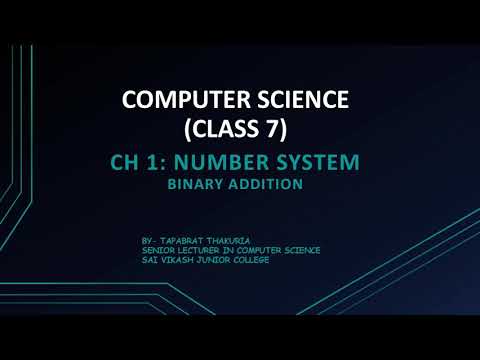 Other number system and Binary addition - YouTube