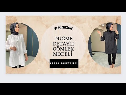 Tesettür Kombinleri - Gömlek Modeli - Tesettür Giyim - (RUSEMODA)