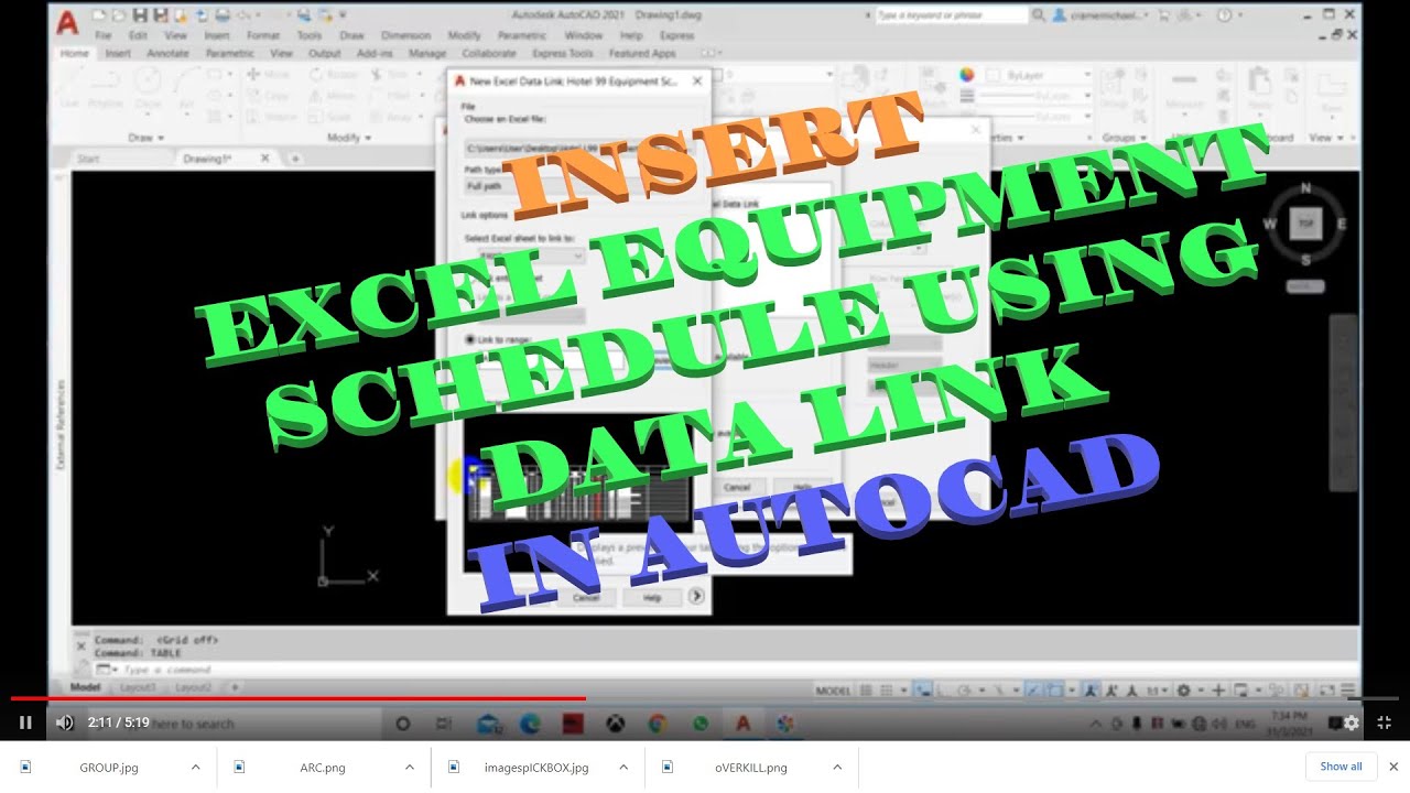 Insert Excel Equipment Schedule Using Data Link In Autocad YouTube Insert Excel Equipment Schedule Using Data Link In Autocad YouTube