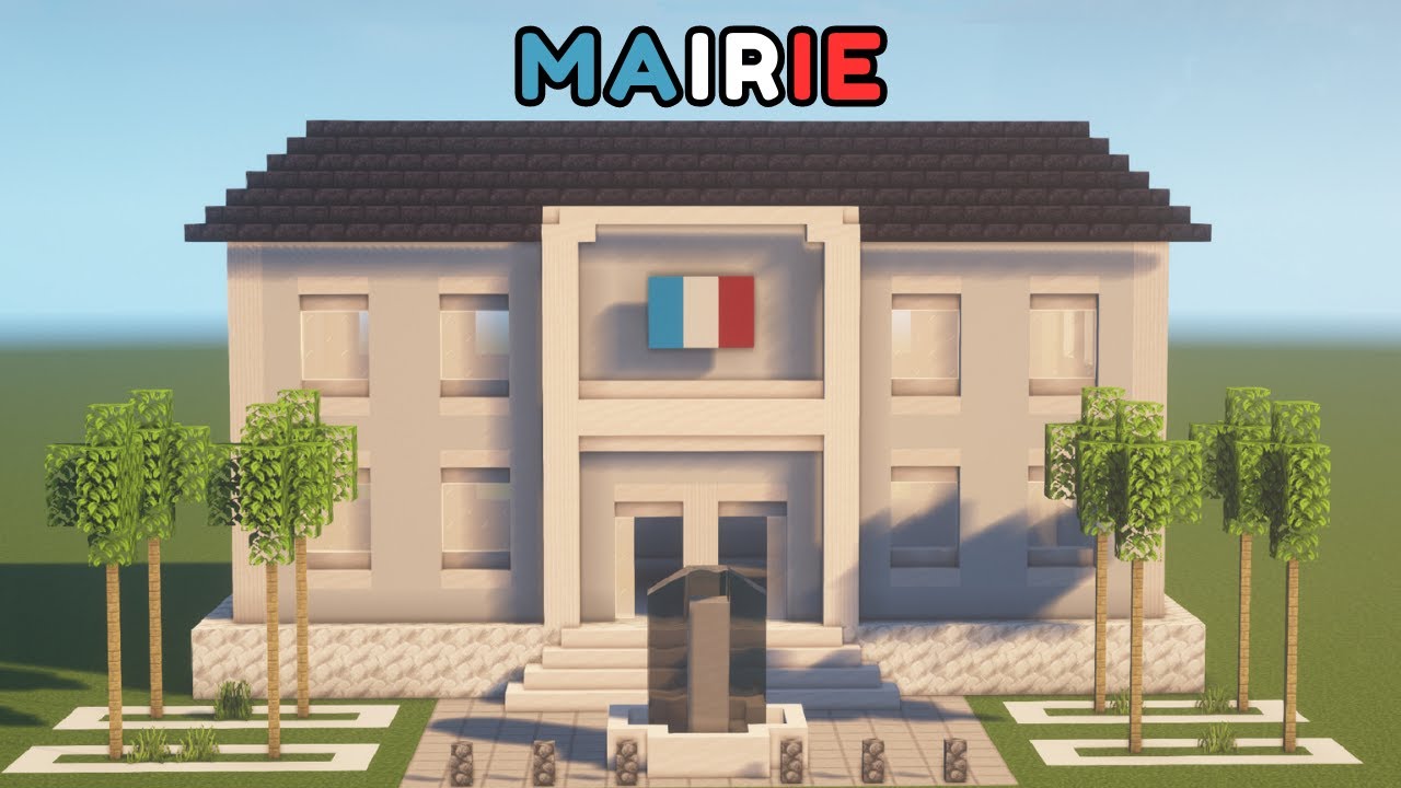COMMENT FAIRE UNE MAIRIE MODERNE DANS MINECARFT ! (tuto) - YouTube