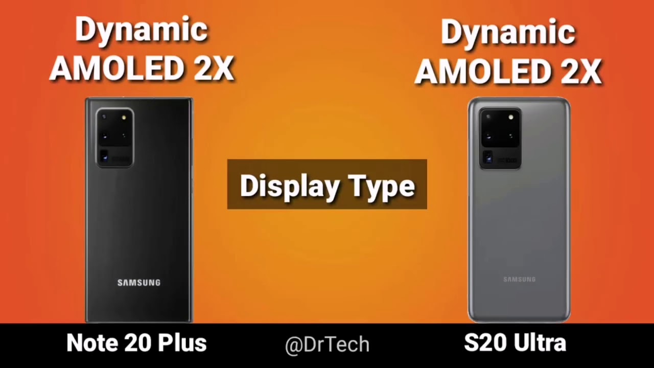 Samsung Note 20 Plus Vs Samsung Galaxy S20 Ultra - YouTube