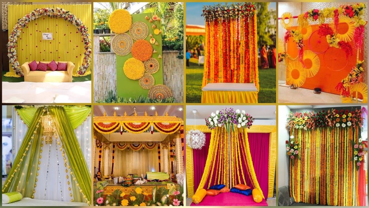 Best Wedding Decoration Ideas/ Wedding Haldi Decoration/Wedding Mehndi ...