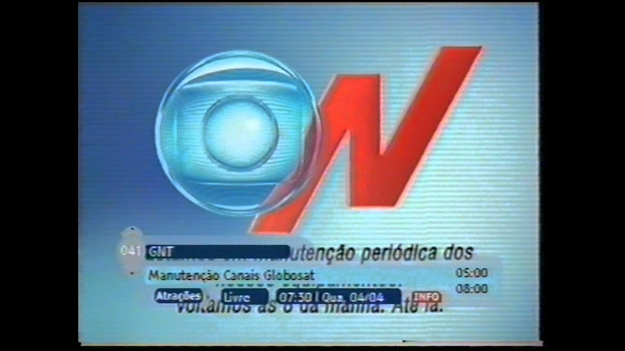 Manutenção Canais Globosat (04/04/2007) - YouTube