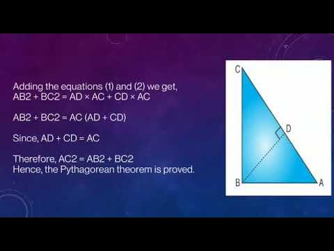 Proving pythagorean Theorem |Maths Project | ICSE CLASS 9 - YouTube