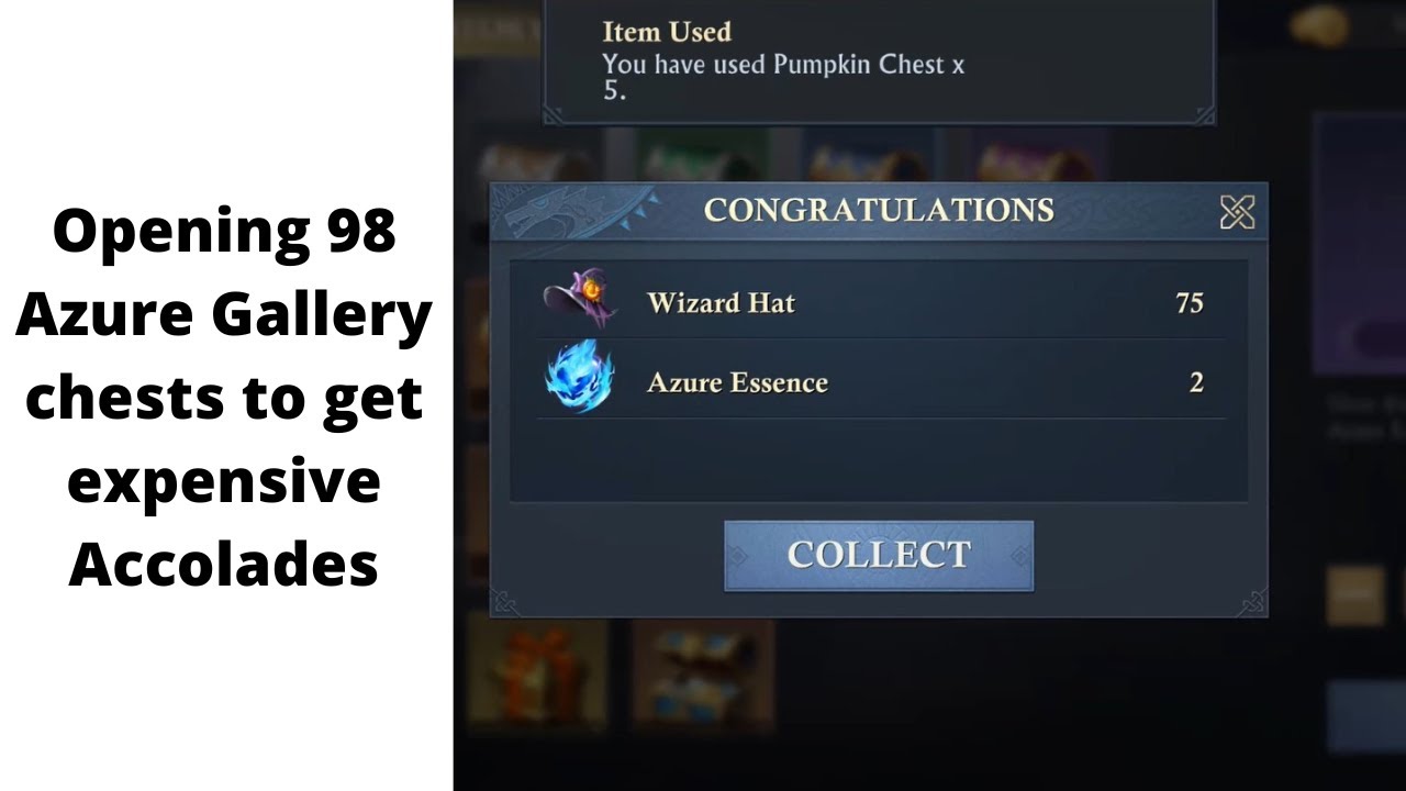 Opening 98 Azure gallery chests to get expensive Accolades | King of ...
