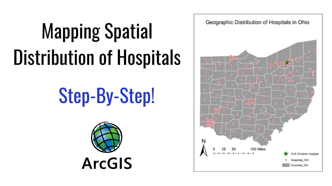 Your First Map in GIS: Mapping Spatial Distribution of Hospitals - YouTube