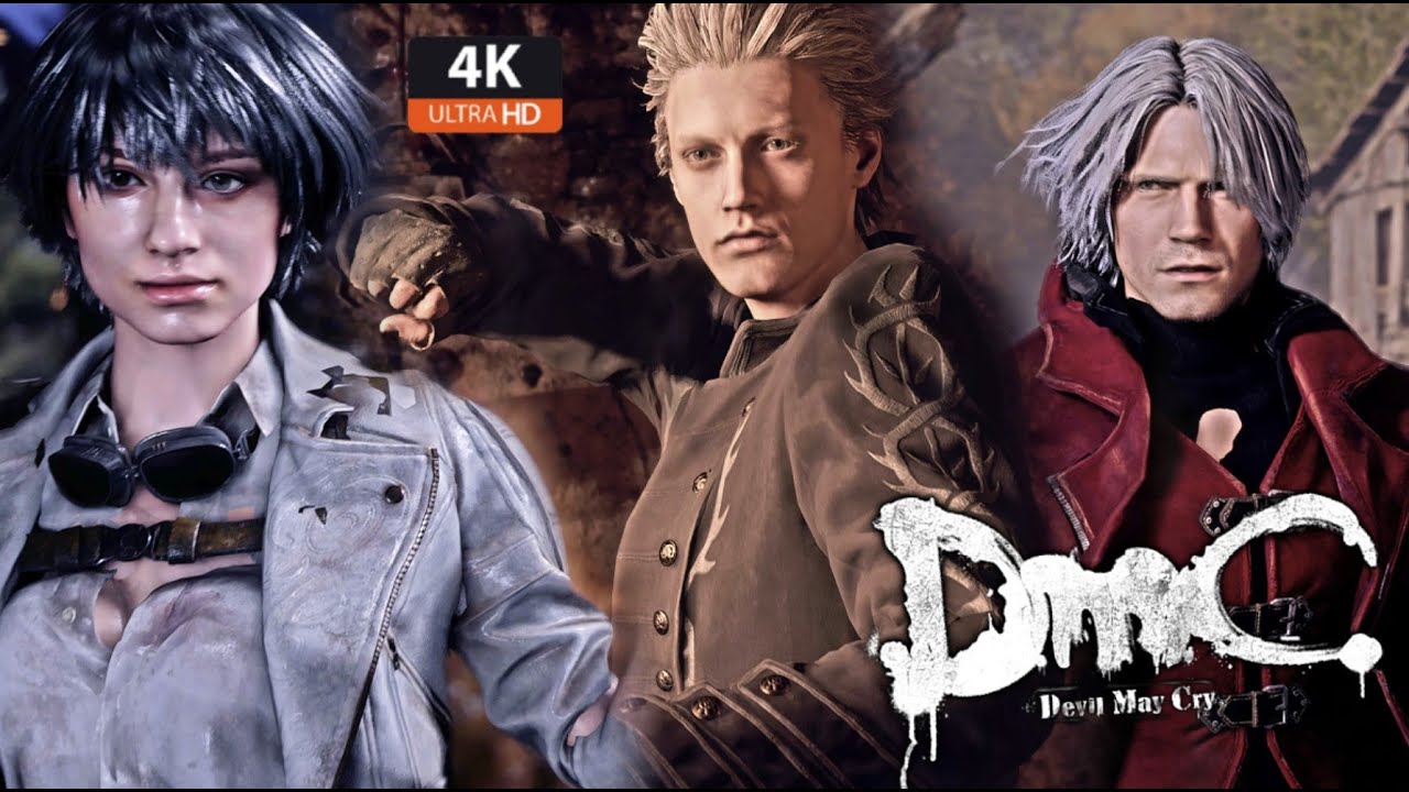 [4K] Lady DMC5 + Dante DMC1 Separate Ways All Scenes Part 1 RE4R SW RTX ...