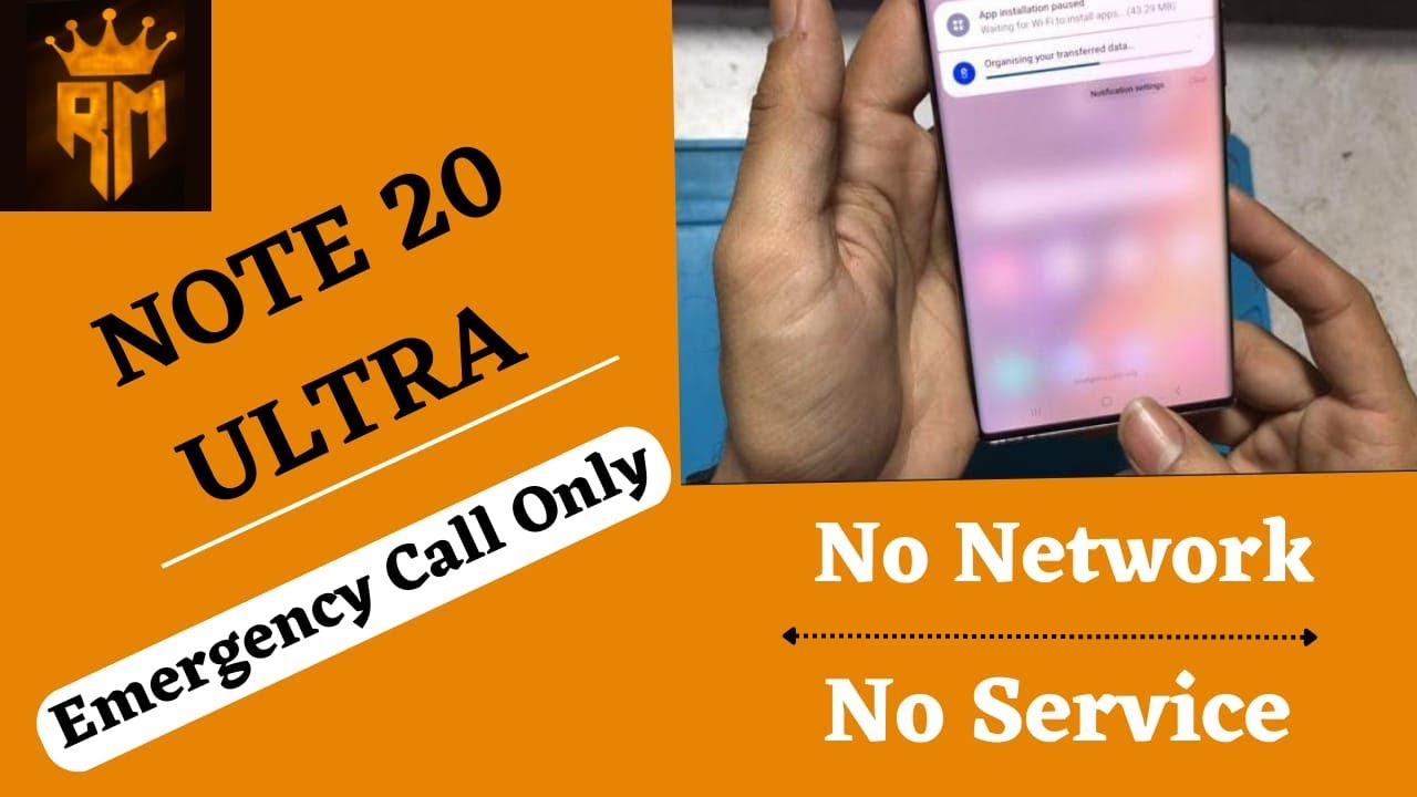 Samsung Note 20 Ultra 5G No Signal || No Network || No service ...