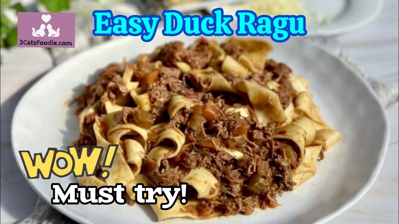 EASY Duck Ragu (Must try! So good!) - YouTube