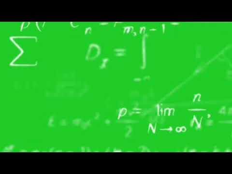 Mathematics formulas green background