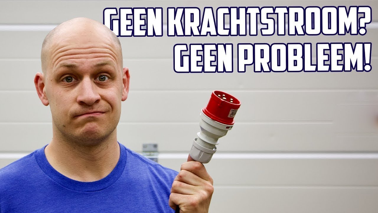 Zo sluit je een 3 fasen motor aan zonder krachtstroom ...