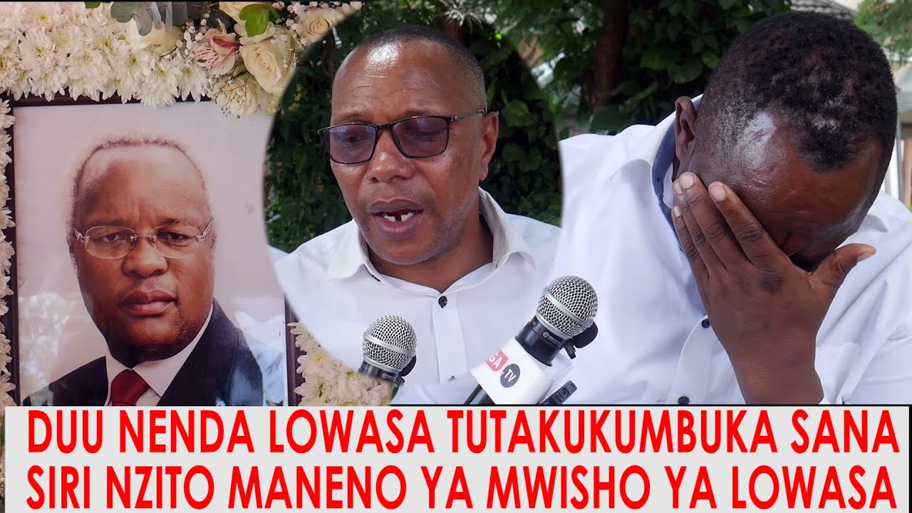 VIONGOZI WANGUA KILIO BAADA YA KUKUMBUKA WEMA WA MAREHEMU LOWASA ...