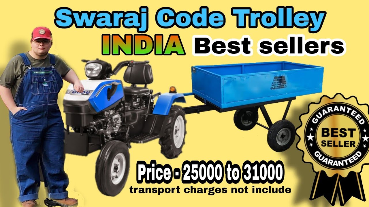 Swaraj code mini tractor trolley - YouTube