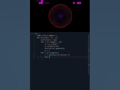 Python - Turtle Reverse Animation #shorts - Youtube