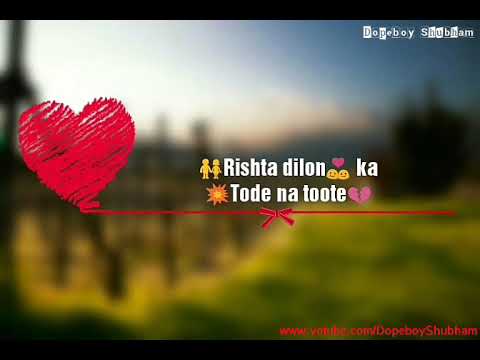 Rishta Dilon Ka Tode Na Toote Sad || Jaanwar Movie  || Whatsapp || Video