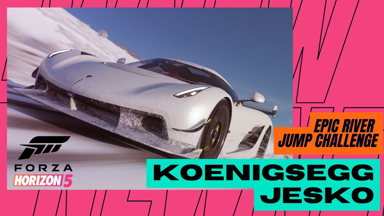 KOENIGSEGG JESKO'S Epic River Jump Challenge / BIG JUMP/ FORZA HORIZON ...