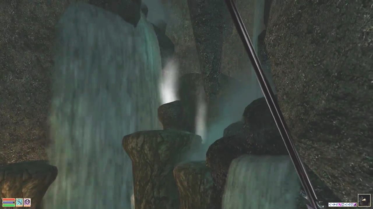 Elder Scrolls III Morrowind's Largest Waterfall HD (Wailingdelve) - YouTube