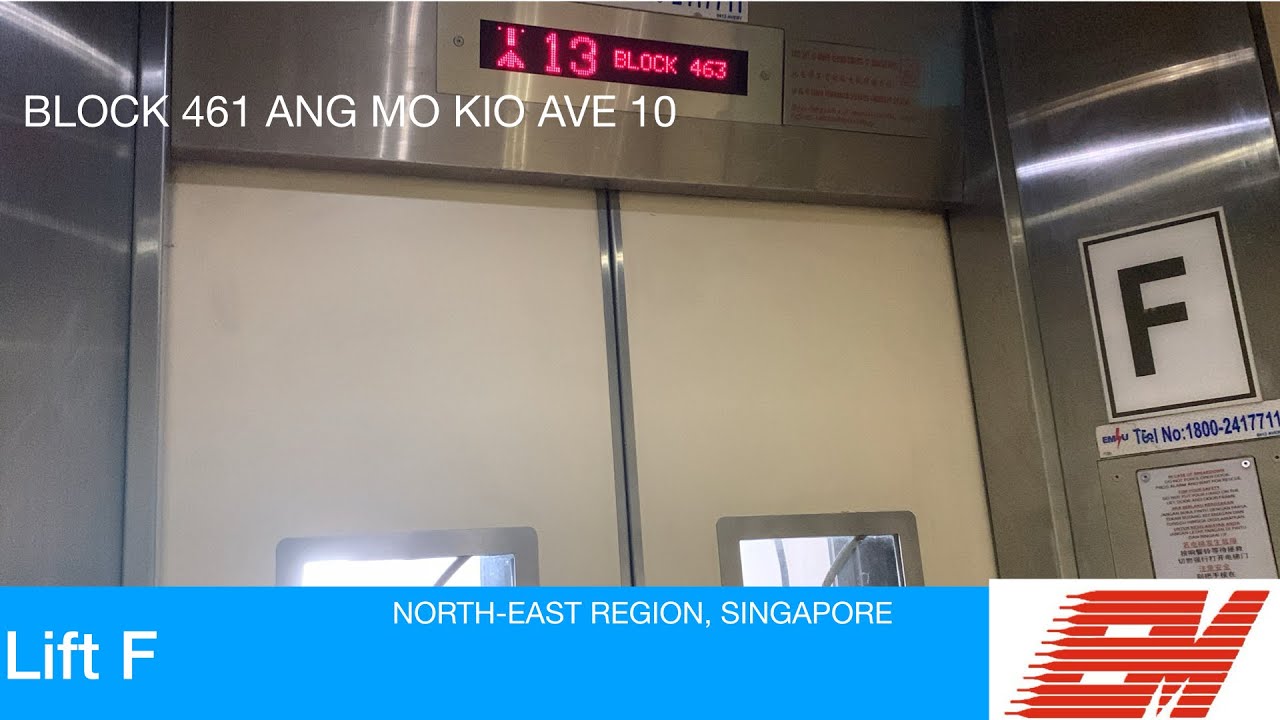 HDB Block 463 Ang Mo Kio || EM Elevator (Lift F) - YouTube