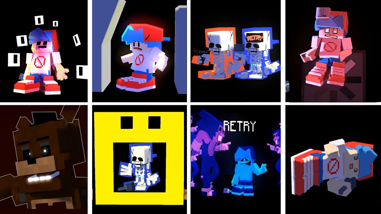 The Best Game Over Screen in FNF (Minecraft Animation) - YouTube