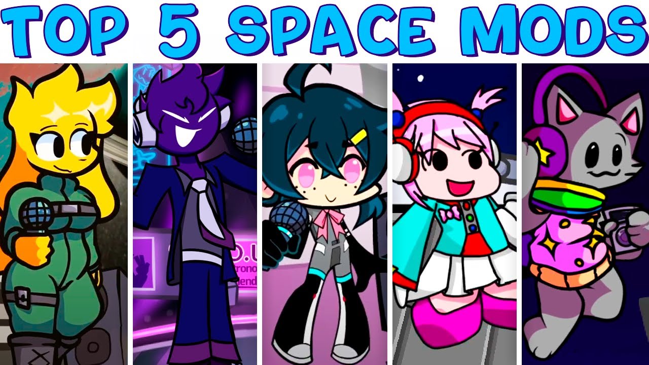 Top 5 Space Mods #2 - Friday Night Funkin' - YouTube