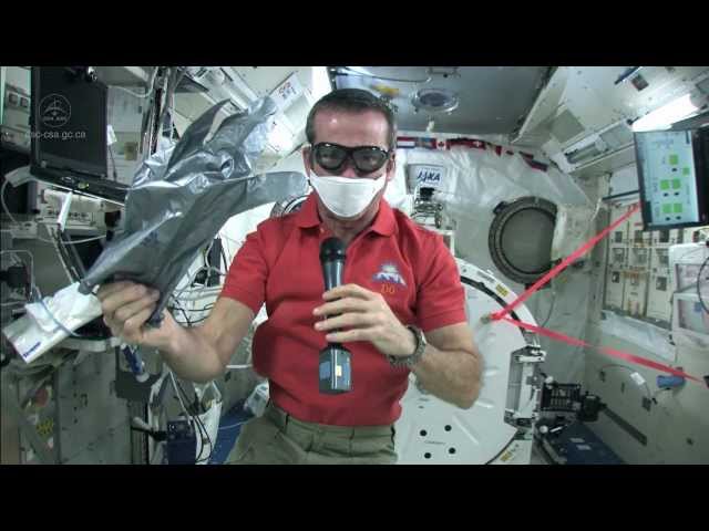 Chris Hadfield In Space Floating