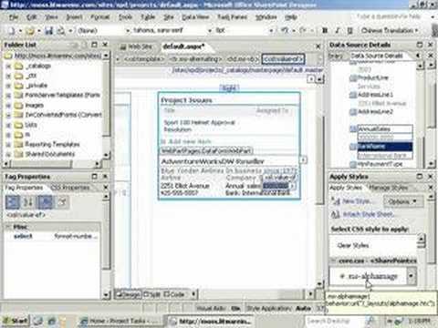 Data View Properties in SharePoint Designer 2007 - YouTube