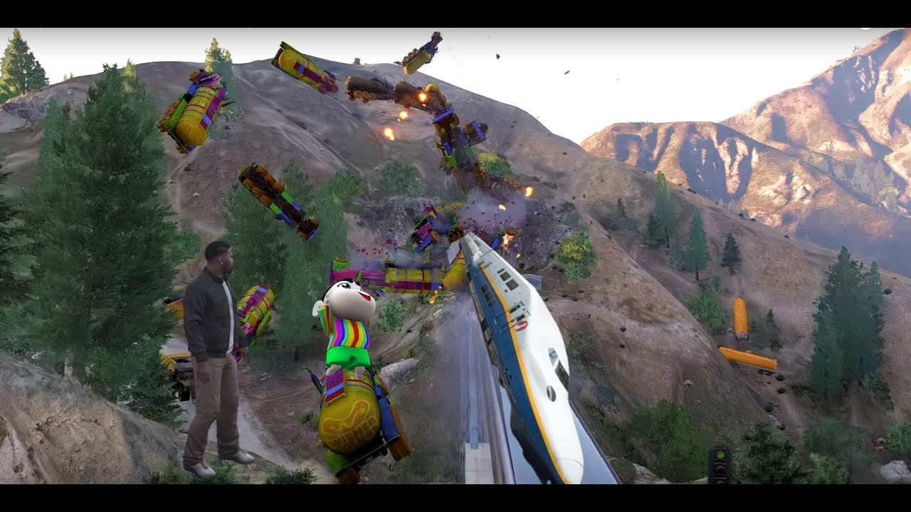 bullet train accident in gta5 | GTA5 in tamil - YouTube