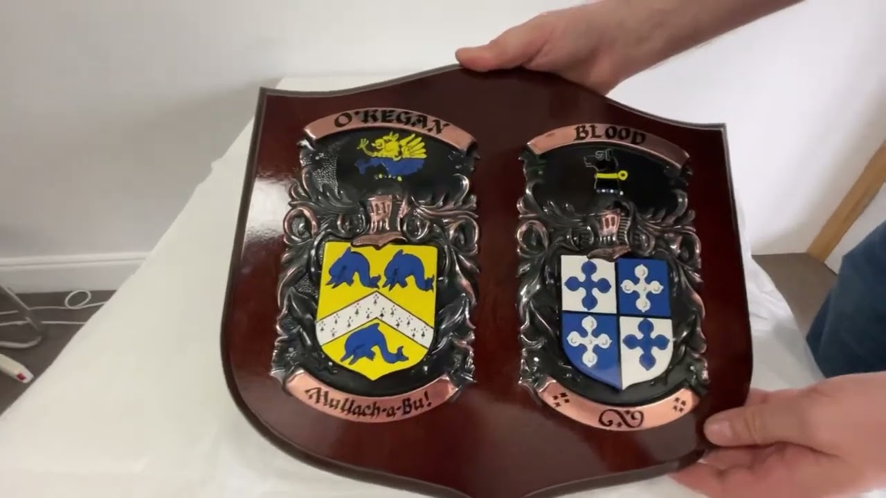 Irish family crest family shields - YouTube