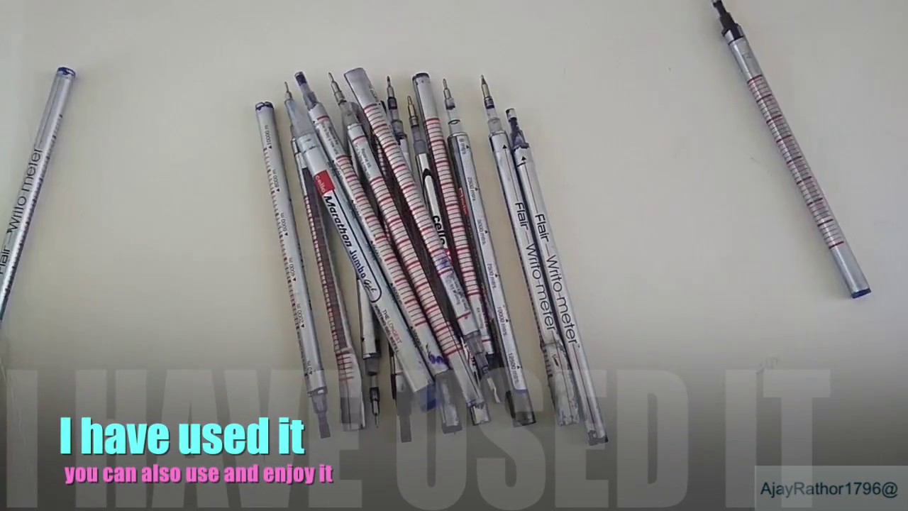 How To Use Writo Meter Pen Reserve ink ! Enjoy - YouTube