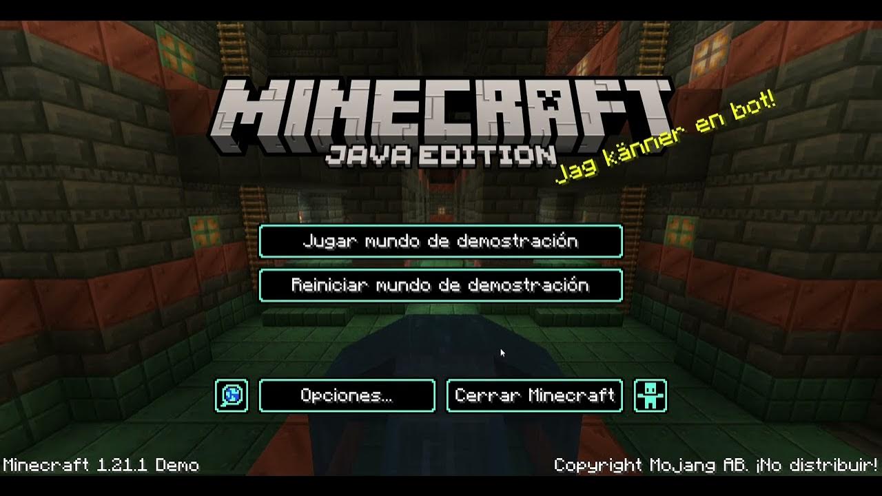 viendo todo lo que se puede hacer en minecraft java demo version 1.21.1 ...
