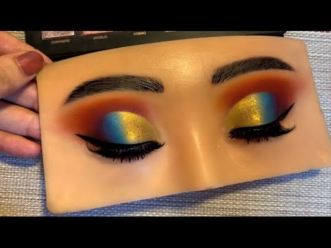 Half cut crease eye makeup tutorial | colorful eye makeup | how to use ...