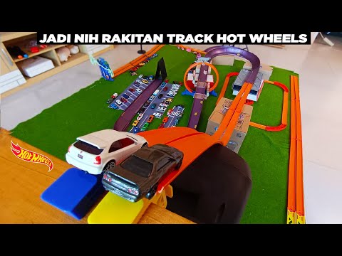 Ini Dia Track Balap Hot Wheels 1 Vs 1 Rakitan Sendiri \\( ͡❛ ₒ͡❛ )/ Bersama Youtuber @rociss
