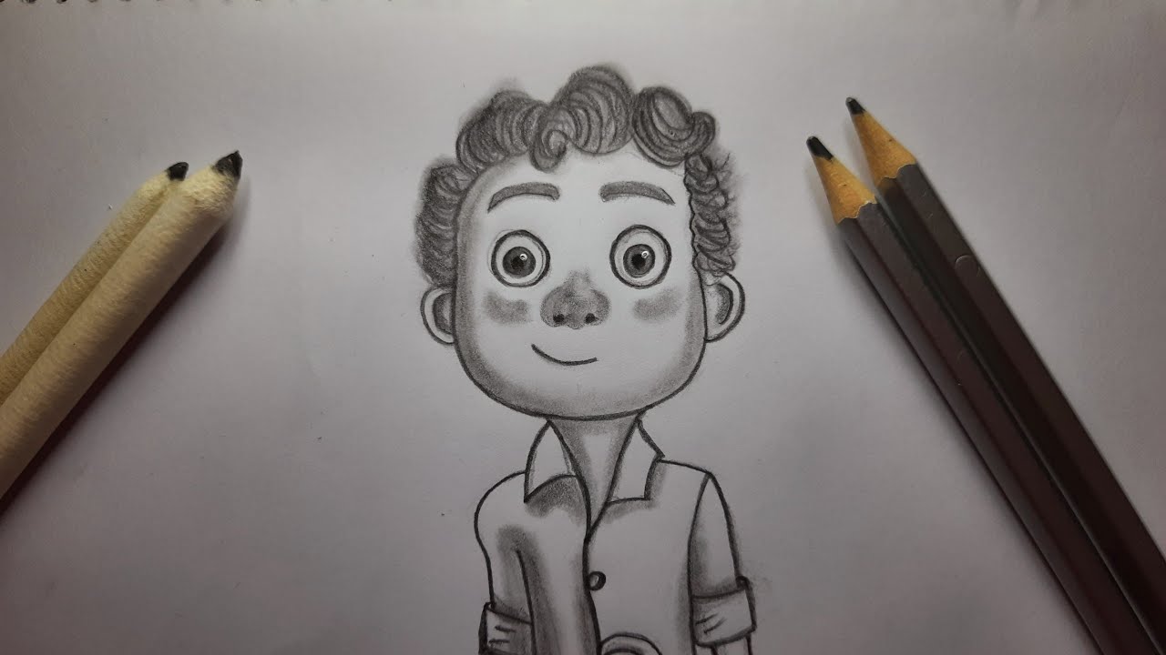 Drawing Luca | How To Draw Luca | Disney's Luca | Luca Sketch - YouTube