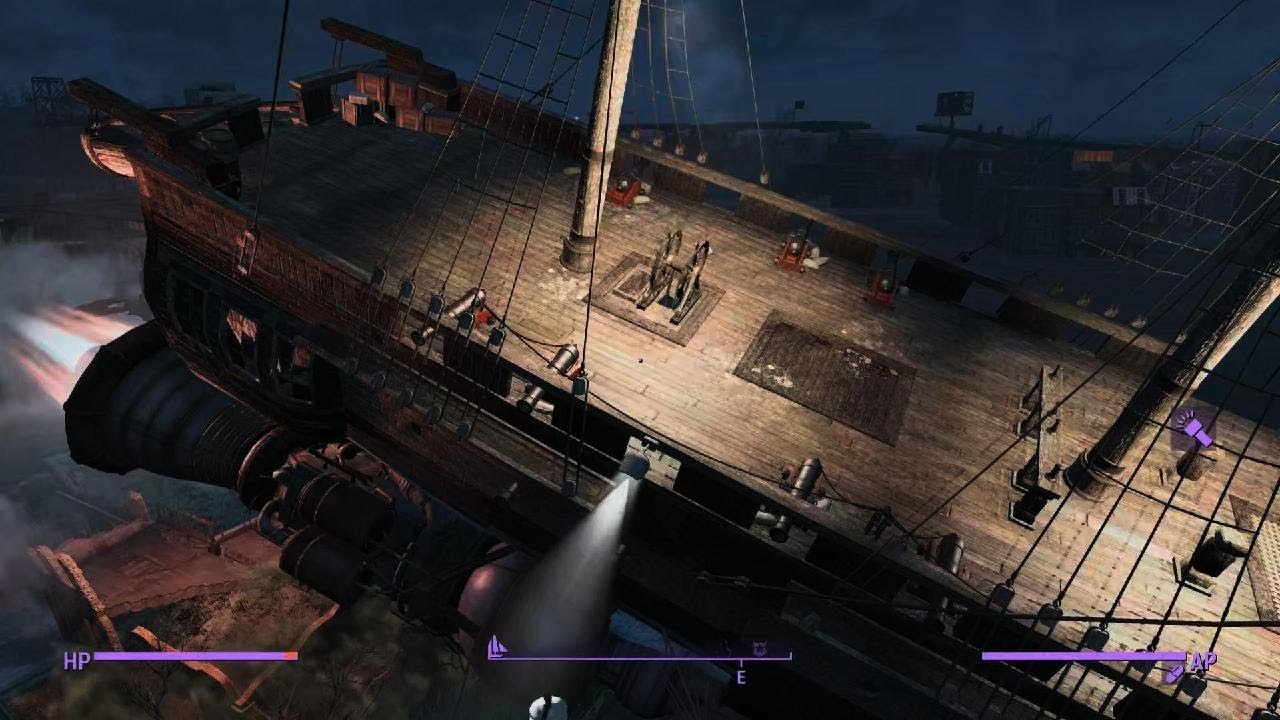 Fallout 4_ uss constitution maiden voyage - YouTube
