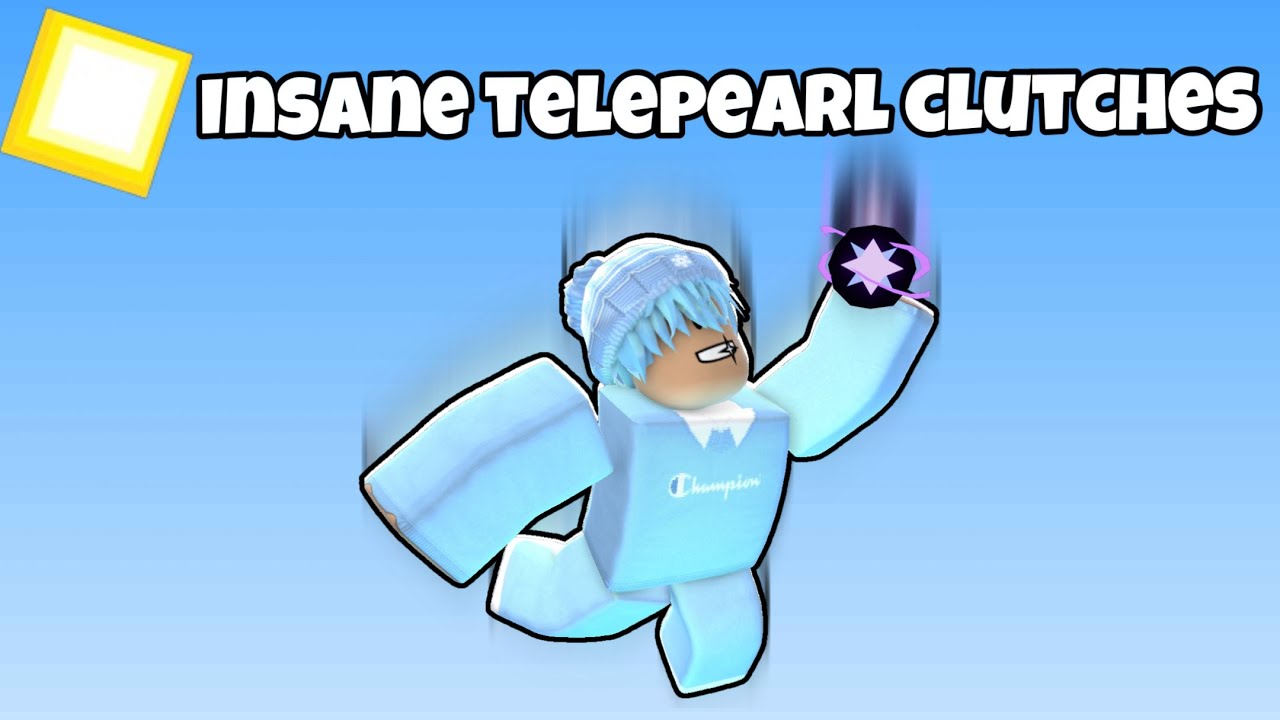 Insane Telepearl Clutches In Roblox Bedwars - YouTube