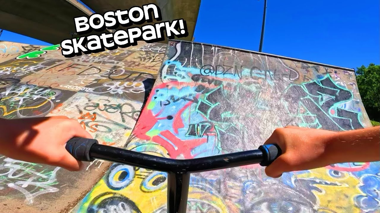 Riding Scooters At Boston’s Most Famous Skatepark! - YouTube
