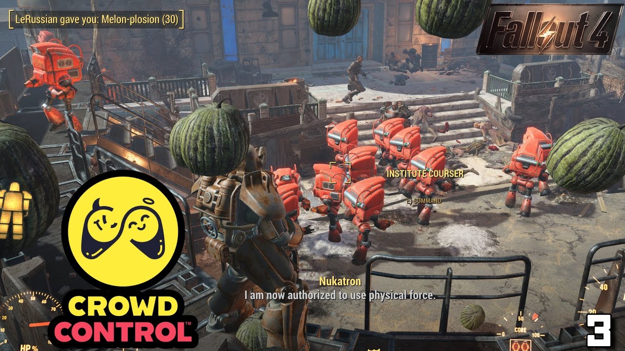Fallout 4 Stream - Chat Controls the Game (Crowd Control) pt. 3 - YouTube
